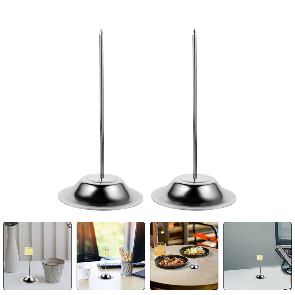 LIFKOME 2pcs Receipt Holder Organizer And Spike For Kitchen Office Desk ...