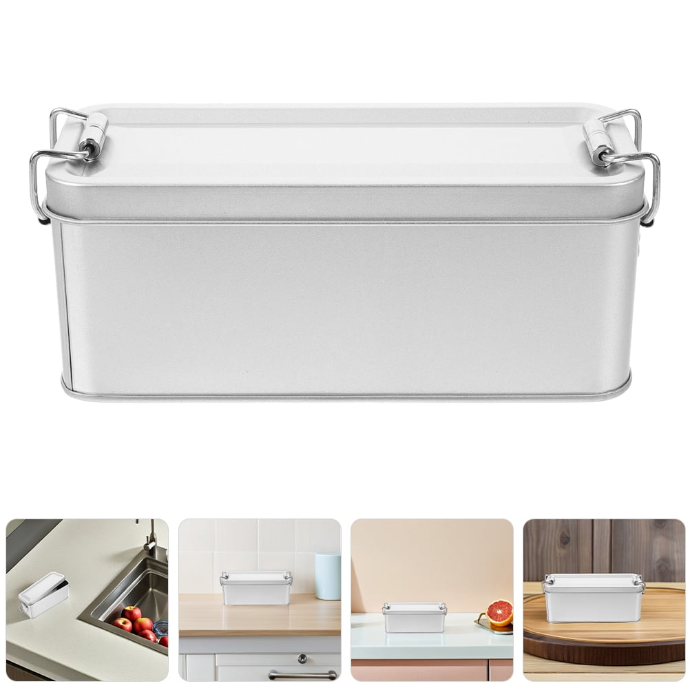 LIFKOME 2pcs Tinplate Tin Box With Lid Small Metal Containers For ...