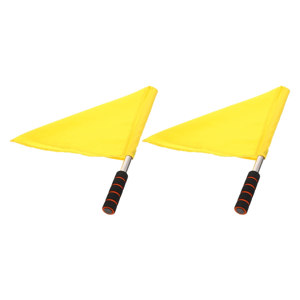 LIFKOME 2pcs Traffic Flags Warning Flag for Referee Conducting Racing ...