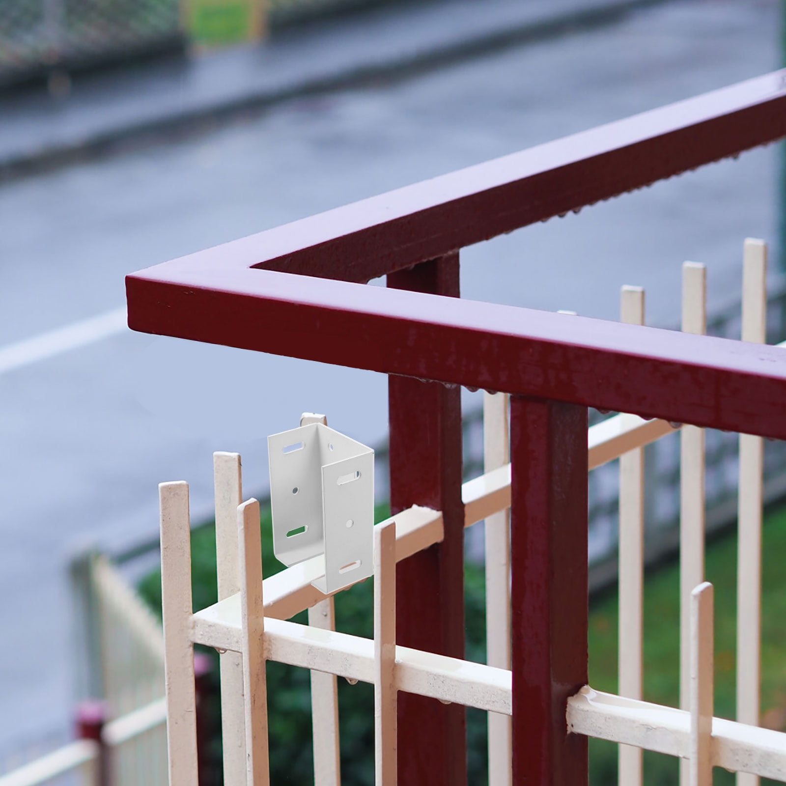 LIFKOME 2pcs Wood Rail Brackets Heavy Duty Fence Brackets Deck Railing ...