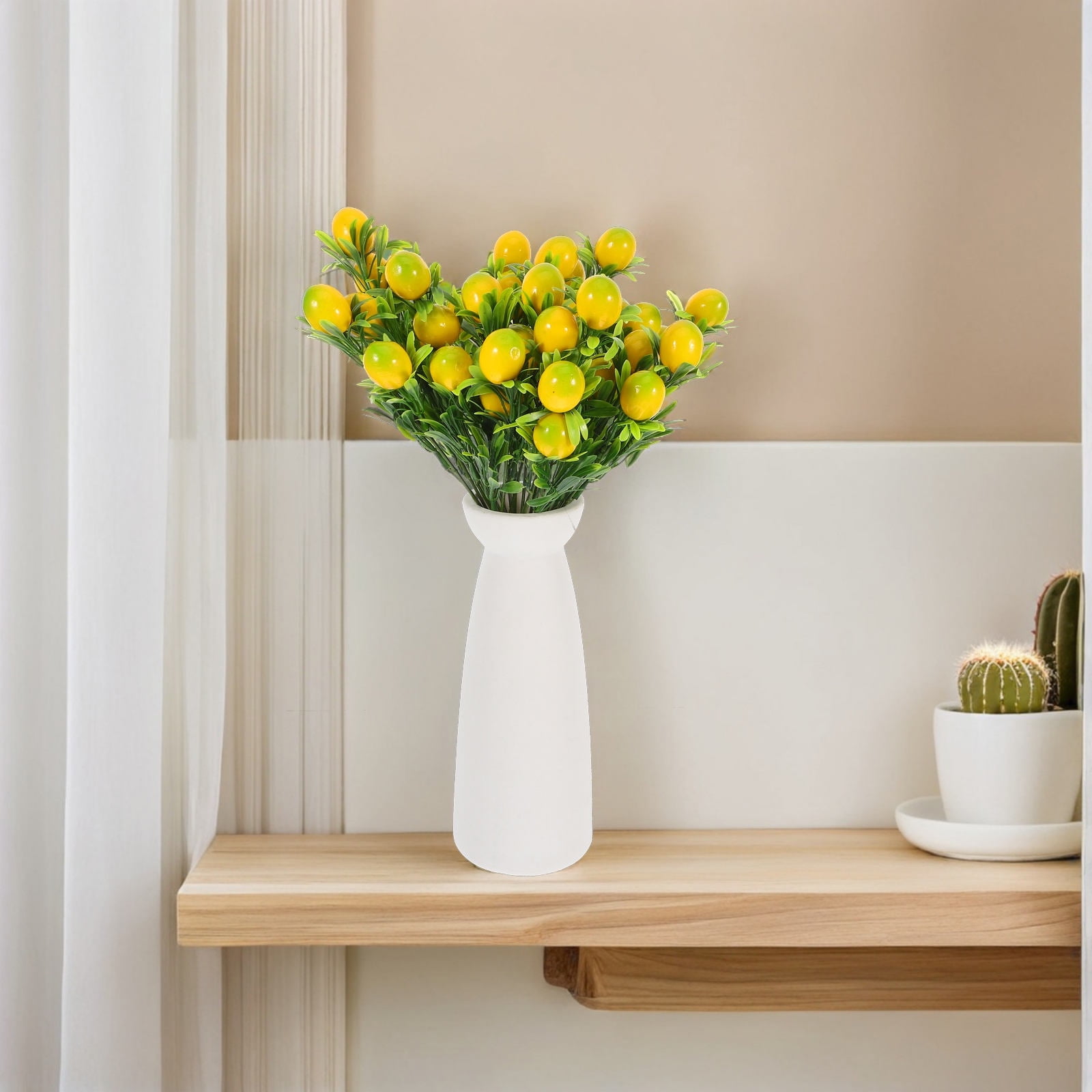 LIFKOME 3 Pcs Lemon Spring Picks With Leaves Artificial Fruit Lemon ...