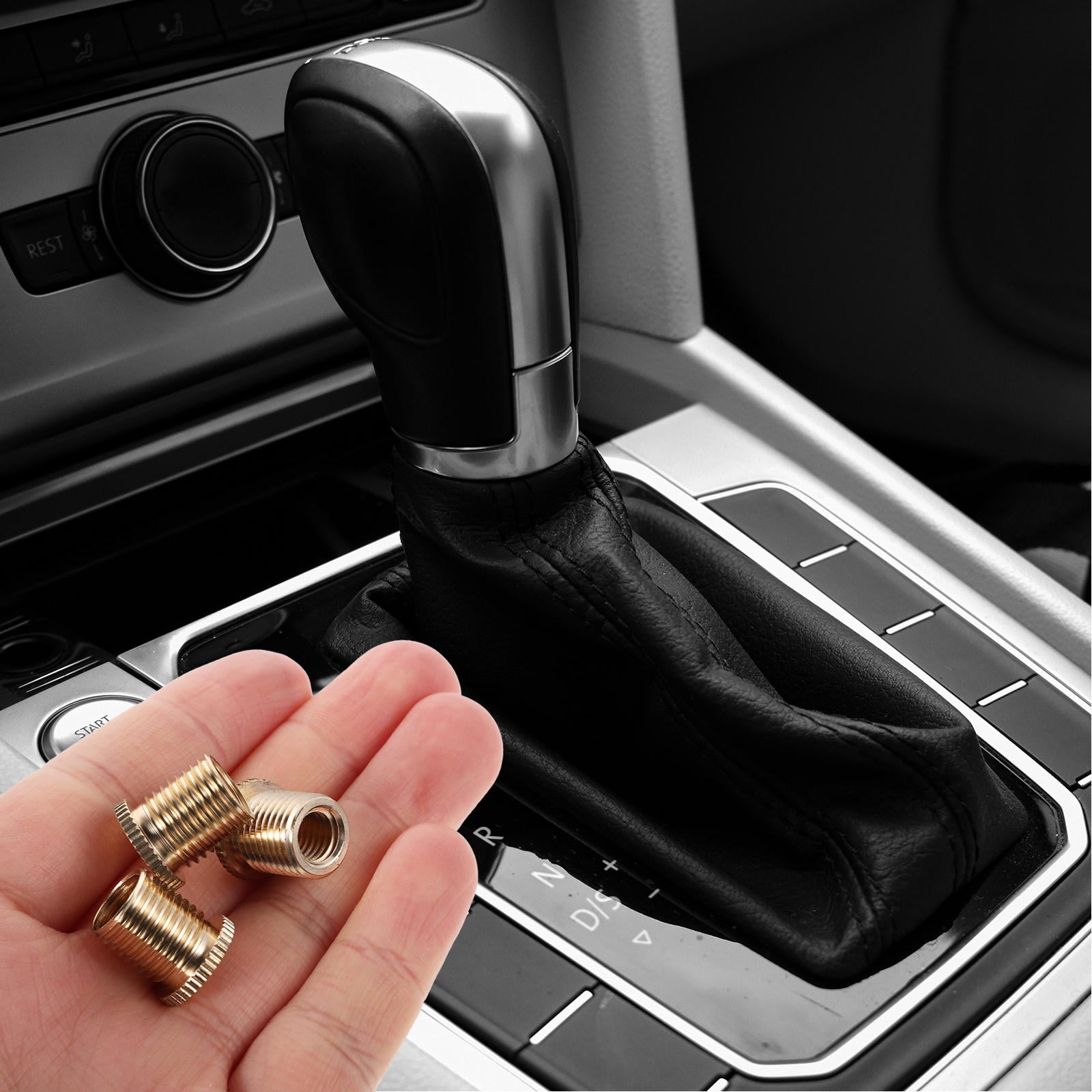 LIFKOME 3 Pcs Manual Shift Knob Ball Extender Swivel Air Hose Connector ...