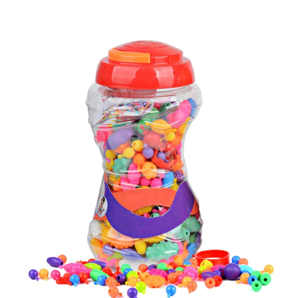 LIFKOME 380Pcs Snap Beads for Kids Jewelry Making Kits Creative Toys ...