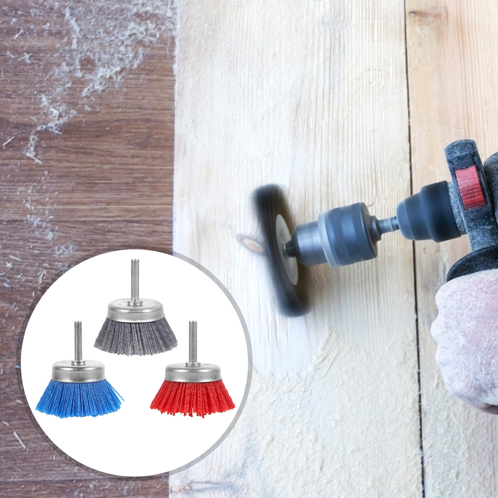 LIFKOME 3Pcs Buffing Wheels for Drill Blue Removing Oxide Layer 7X6cm ...