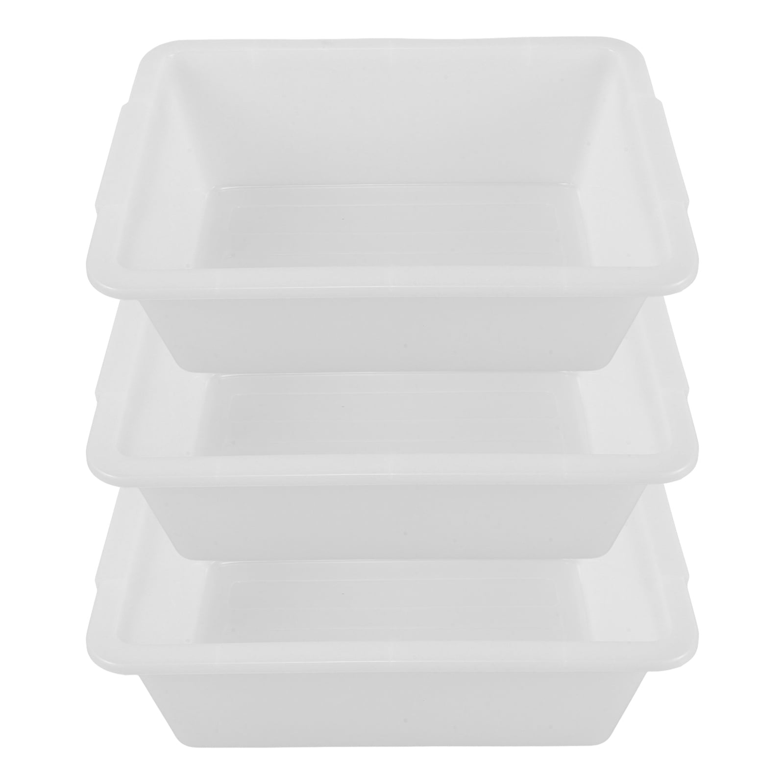 LIFKOME 3pcs Restaurant Commercial Rectangular Plastic Storage Bin Dish ...