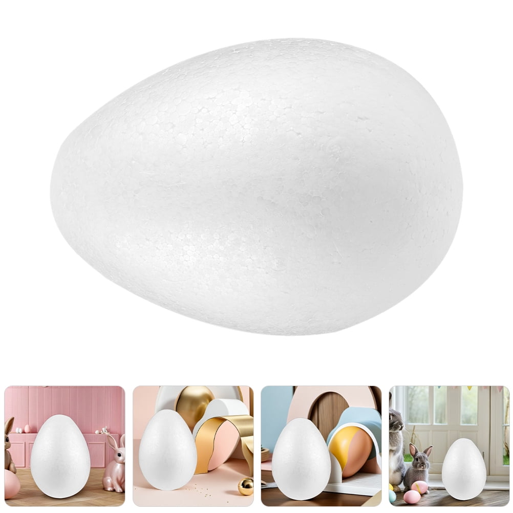LIFKOME 4 Pcs Foam Egg for Crafts Painted Fillable Easter Eggs Child ...
