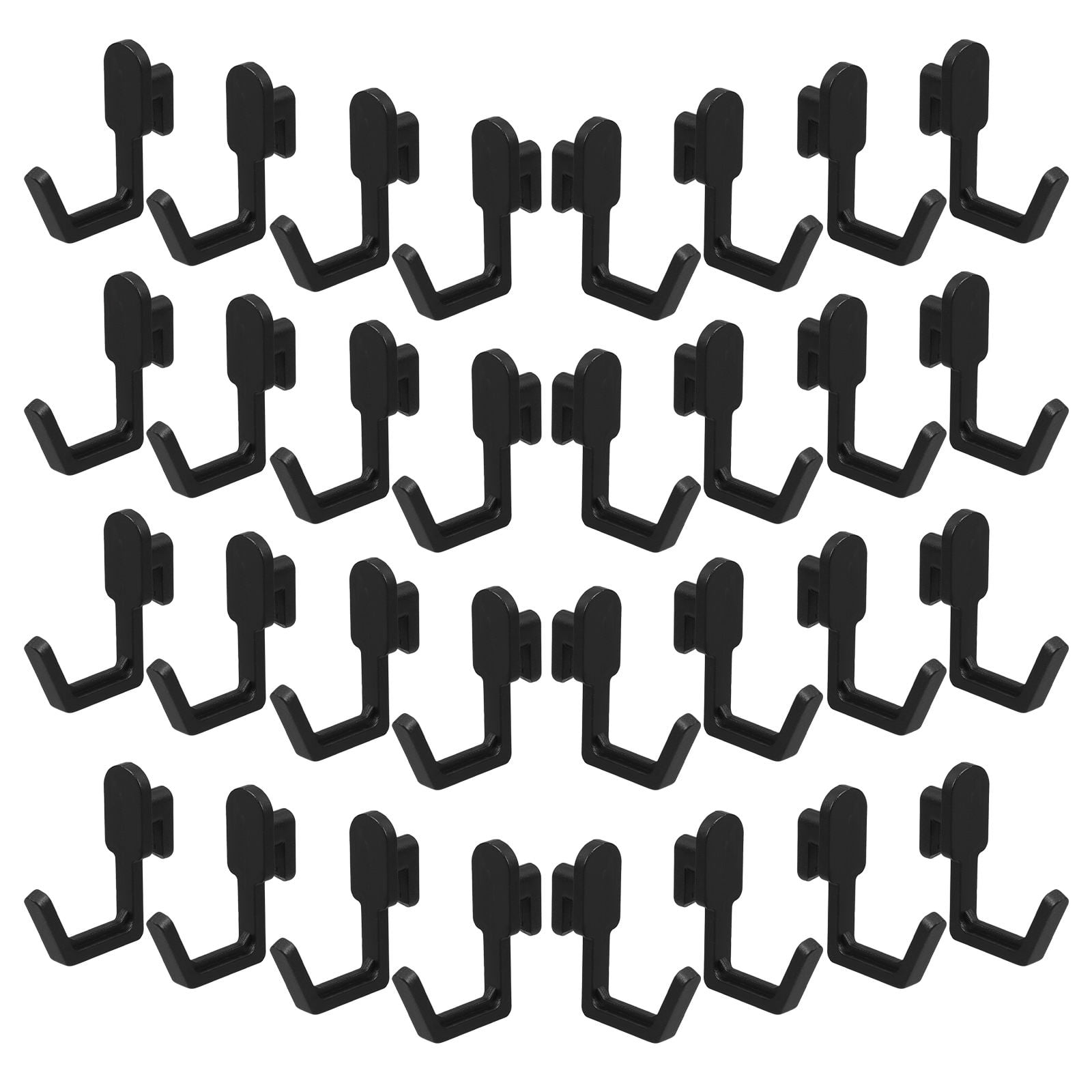 LIFKOME 40 Pcs Storage Board Hook Office 3.5X3.4X1.1CM Black - Walmart.com
