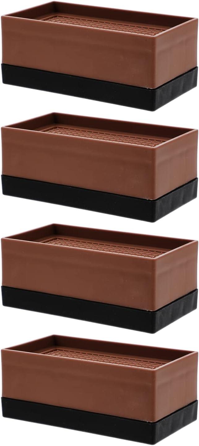 LIFKOME 4PCS Bed Risers Adjustable Furniture Risers 4CM Heights ...