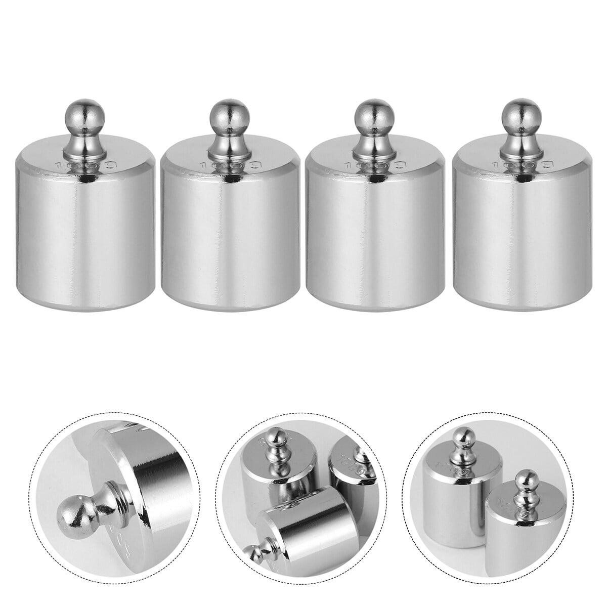 LIFKOME 4Pcs Calibration Weight Kit Steel Chromium Plating for ...