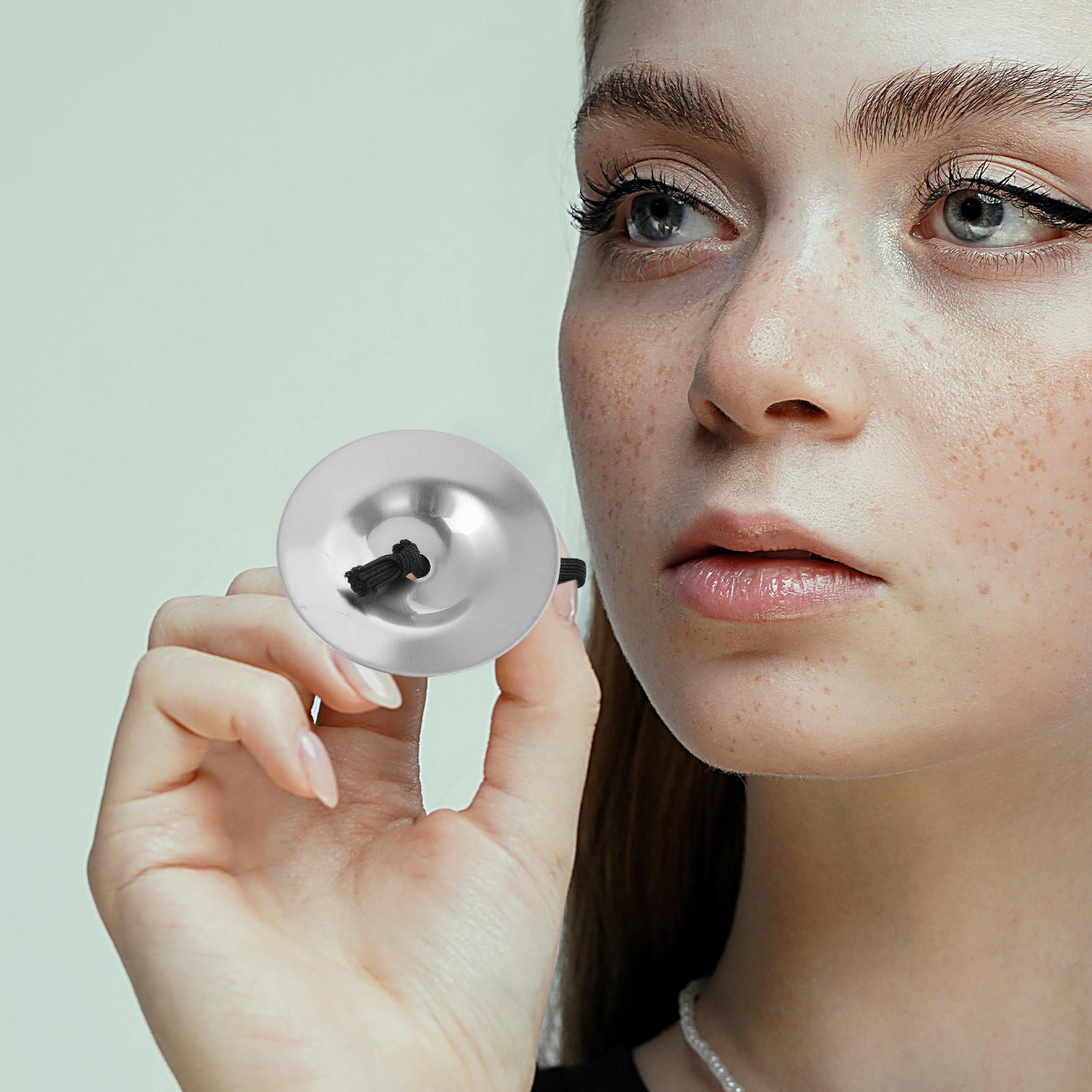 LIFKOME 4Set Brass Finger Cymbals for and Mini Gold Musical Instruments ...