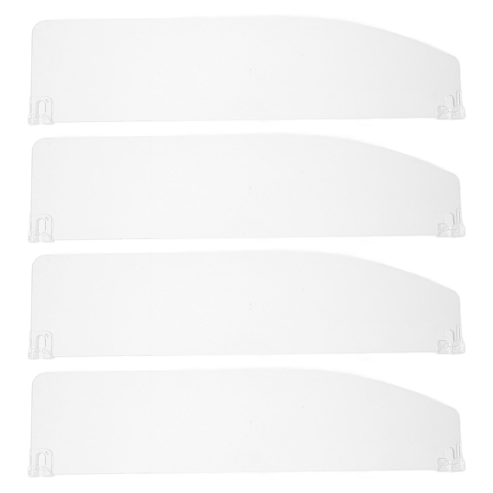 LIFKOME 4pc Plastic Shelf Divider Closet Shelf Divider Long Clear ...