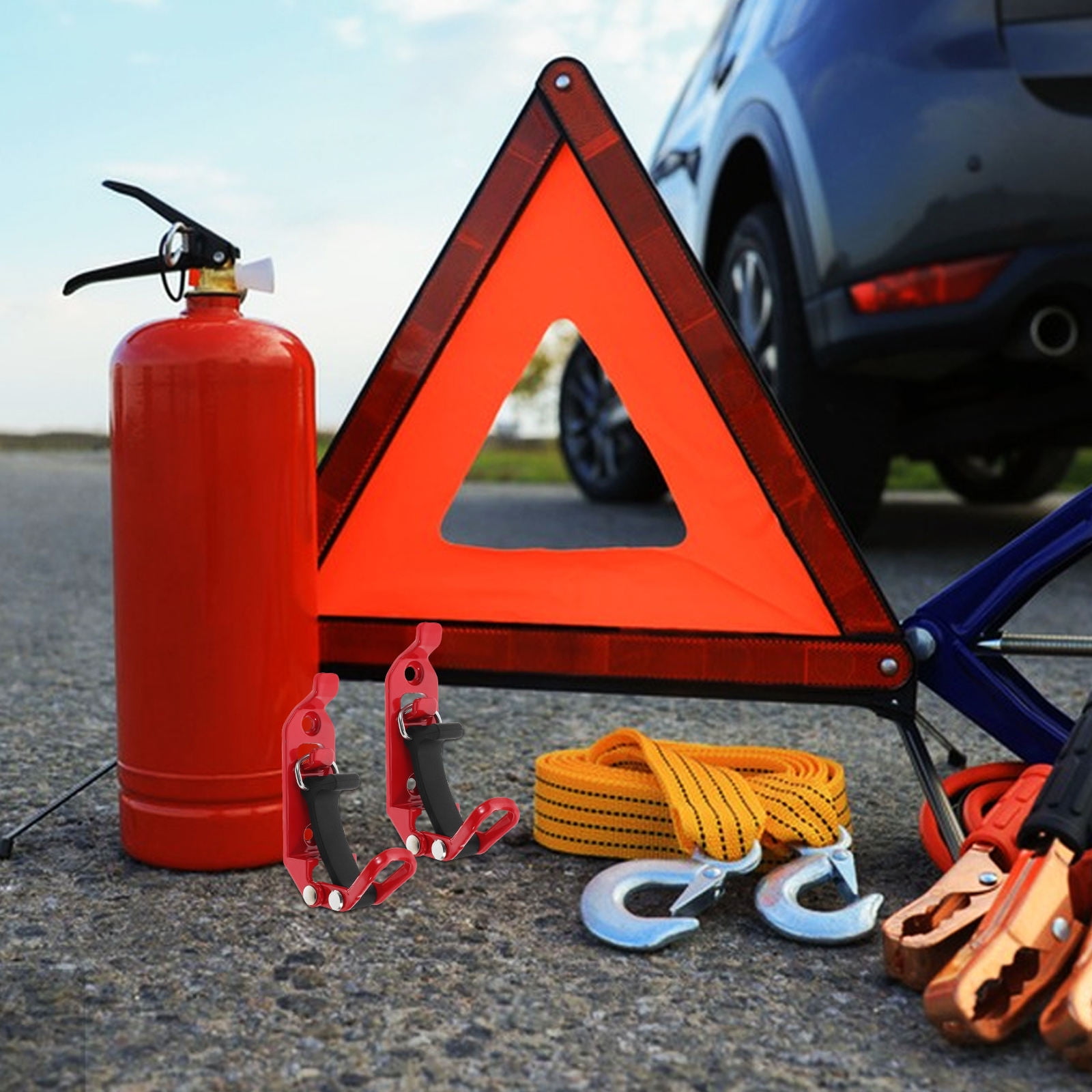 LIFKOME 4pcs Car Roof Rack Shovel Holder Bracket Heavy Duty Mounting ...