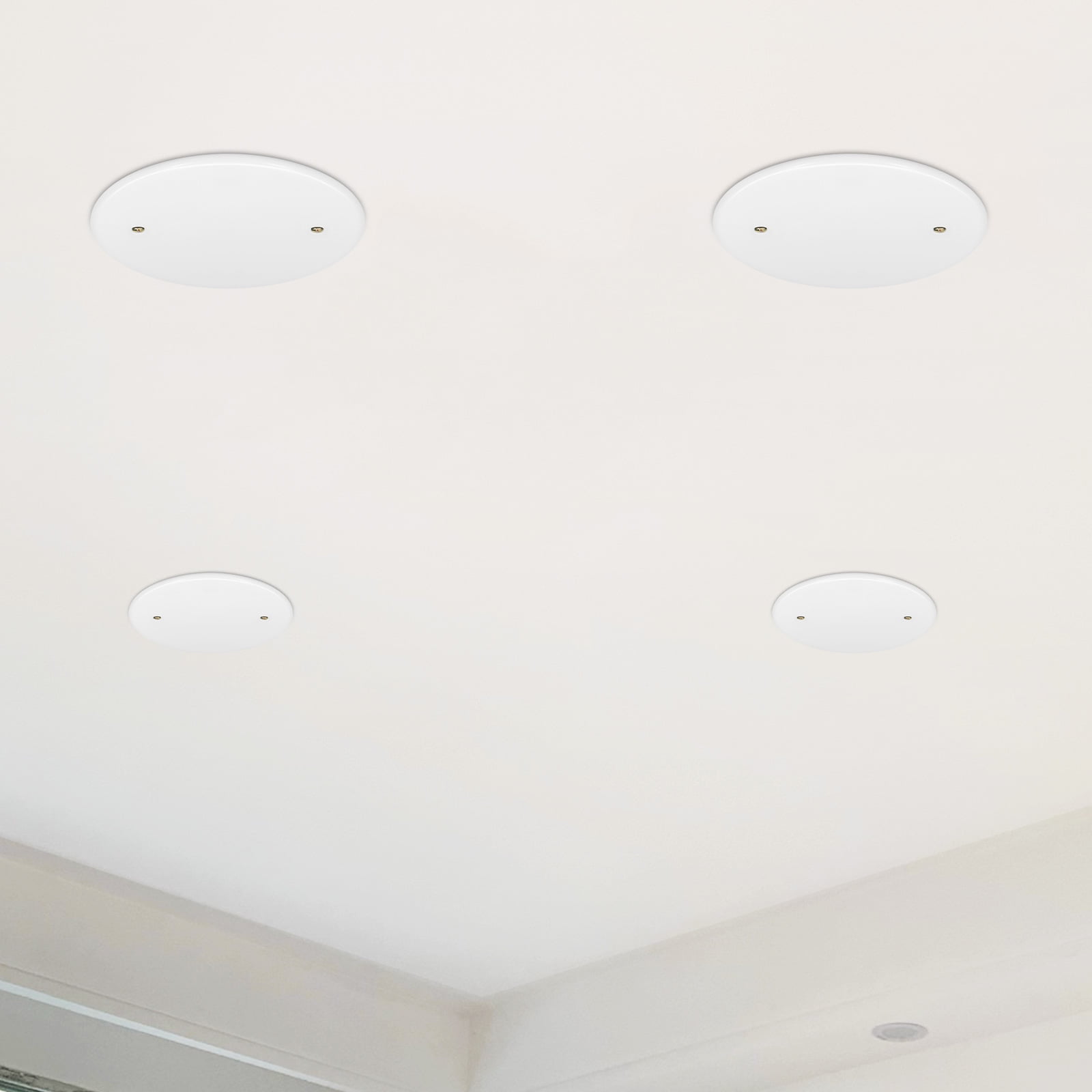LIFKOME 4pcs Ceiling Hole Covers Round Covering Plates Circular Ceiling ...