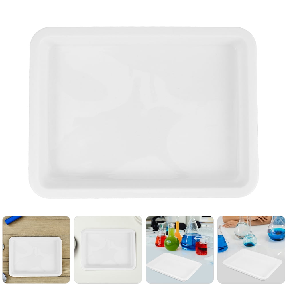 LIFKOME 4pcs Chemical Handling Tray Serving Trays Plastic Lab Trays Lab ...
