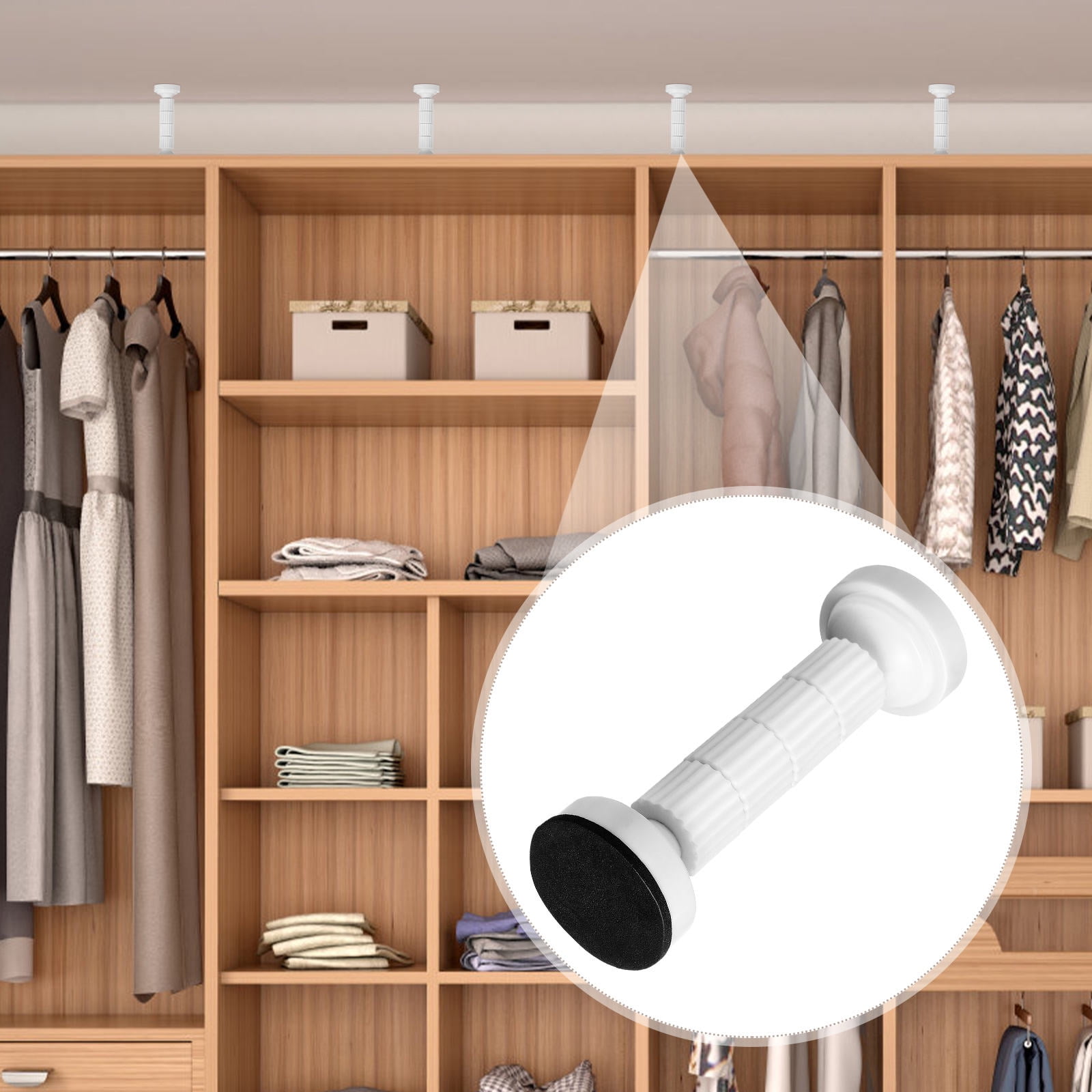 LIFKOME 4pcs Headboard Stopper Bed Frame Wall Bumper Guards Adjustable ...