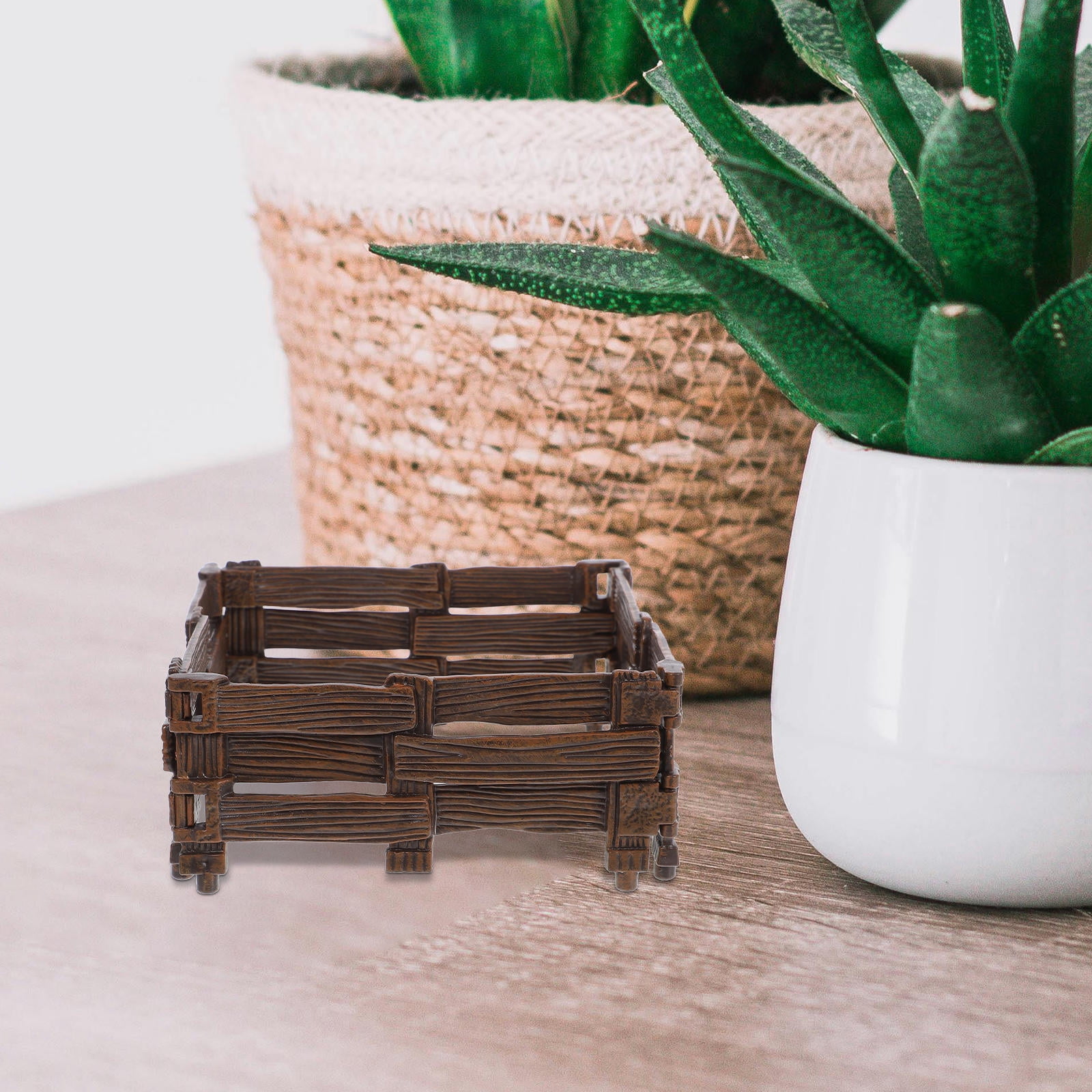 LIFKOME 4pcs Miniature Garden Fence For Fake Farm Scene Layout ...