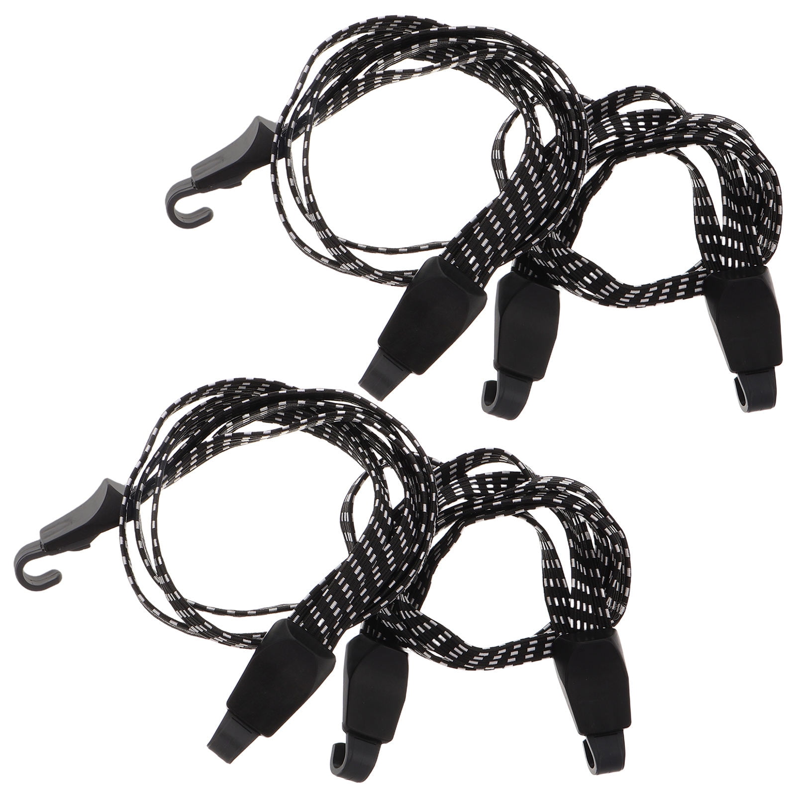 LIFKOME 4pcs Motorcycle Bungee Cords Elastic Helmet and Luggage Straps for Travel Packing for ...