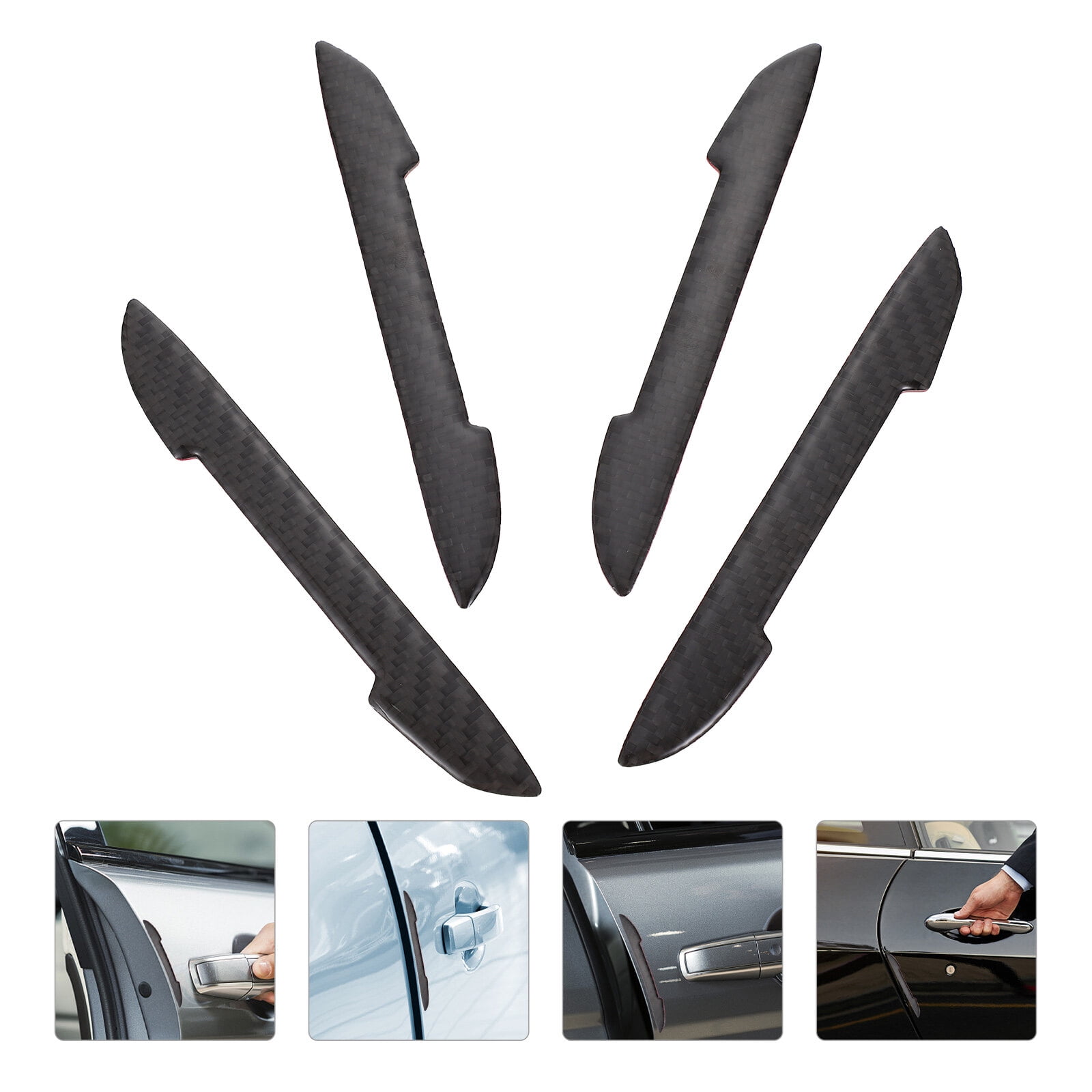 LIFKOME 4pcs Vehicle Door Sill Strips Car Antistepping Strips Adhesive ...