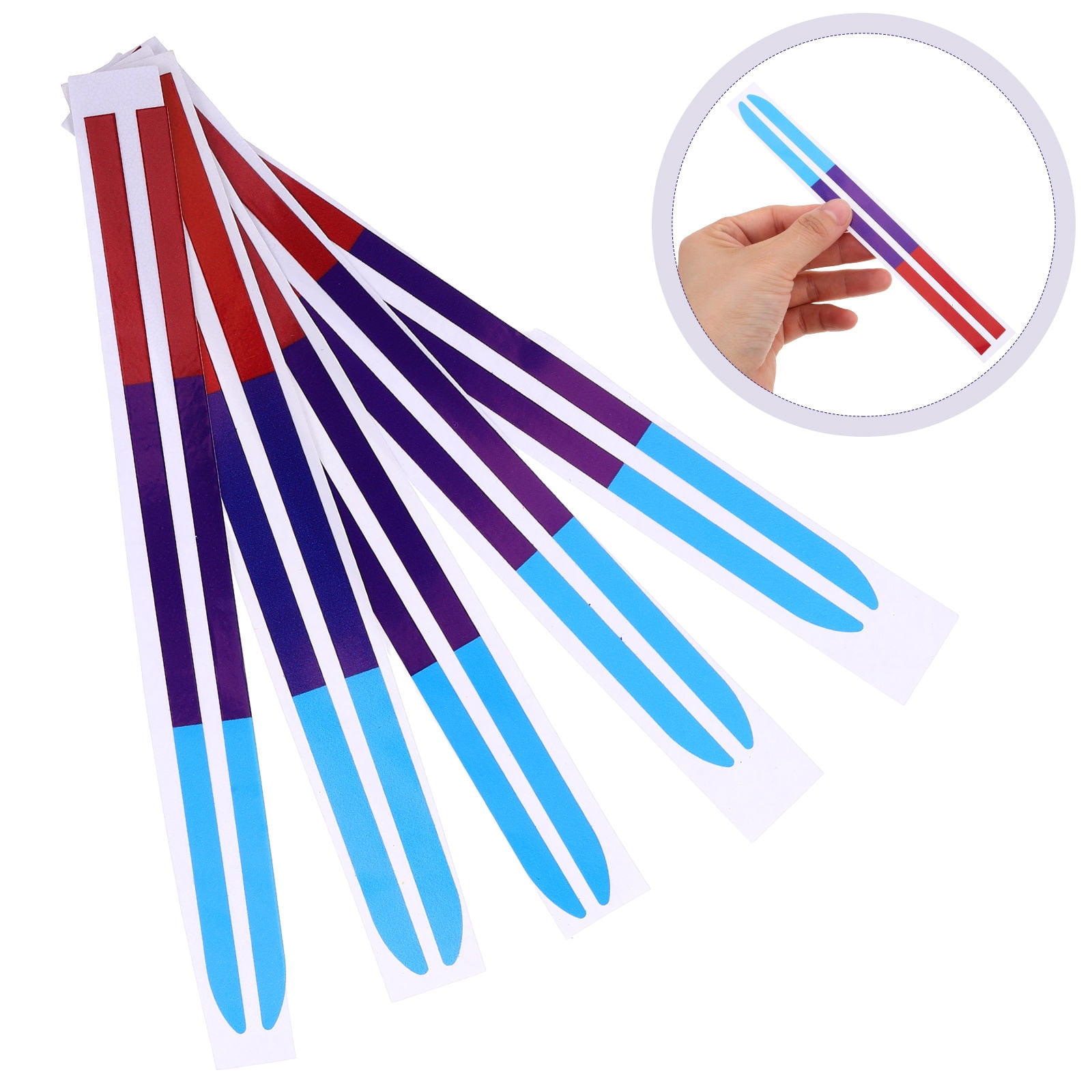 LIFKOME 5 Pcs Car Hood Stripe Sticker Sports Racing Body Side Decal Car ...