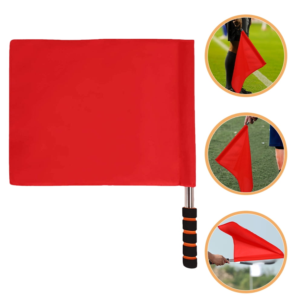 LIFKOME 5 Pcs Professional Referee Flag For Competitions Stainless Steel Signal Flag Lightweight ...