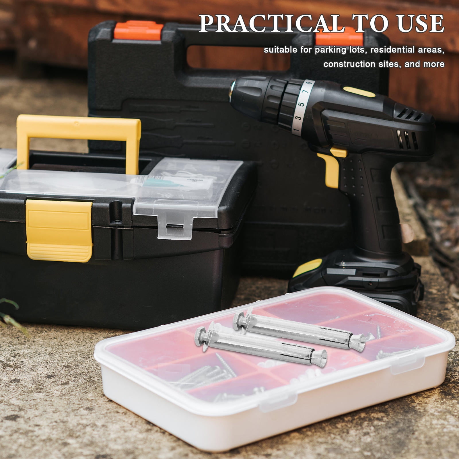 LIFKOME 5pcs Drive Anchors For Brick And Masonry With Heavy Duty ...