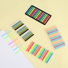 LIFKOME 5pcs Fine Index Tabs Transparent Sticky Notepads Fluorescent ...