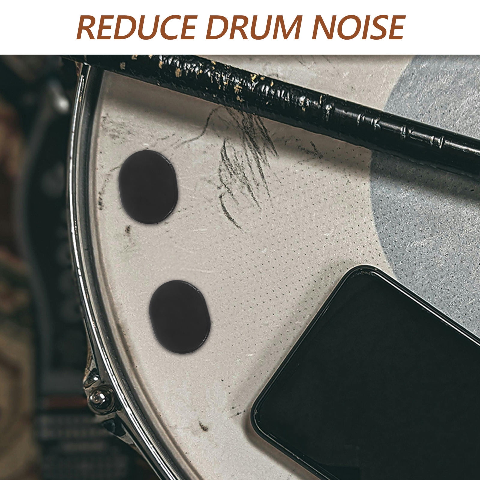 LIFKOME 6 Pcs Snare Stand for Practice Pad Gel Drum Dampeners Pads ...