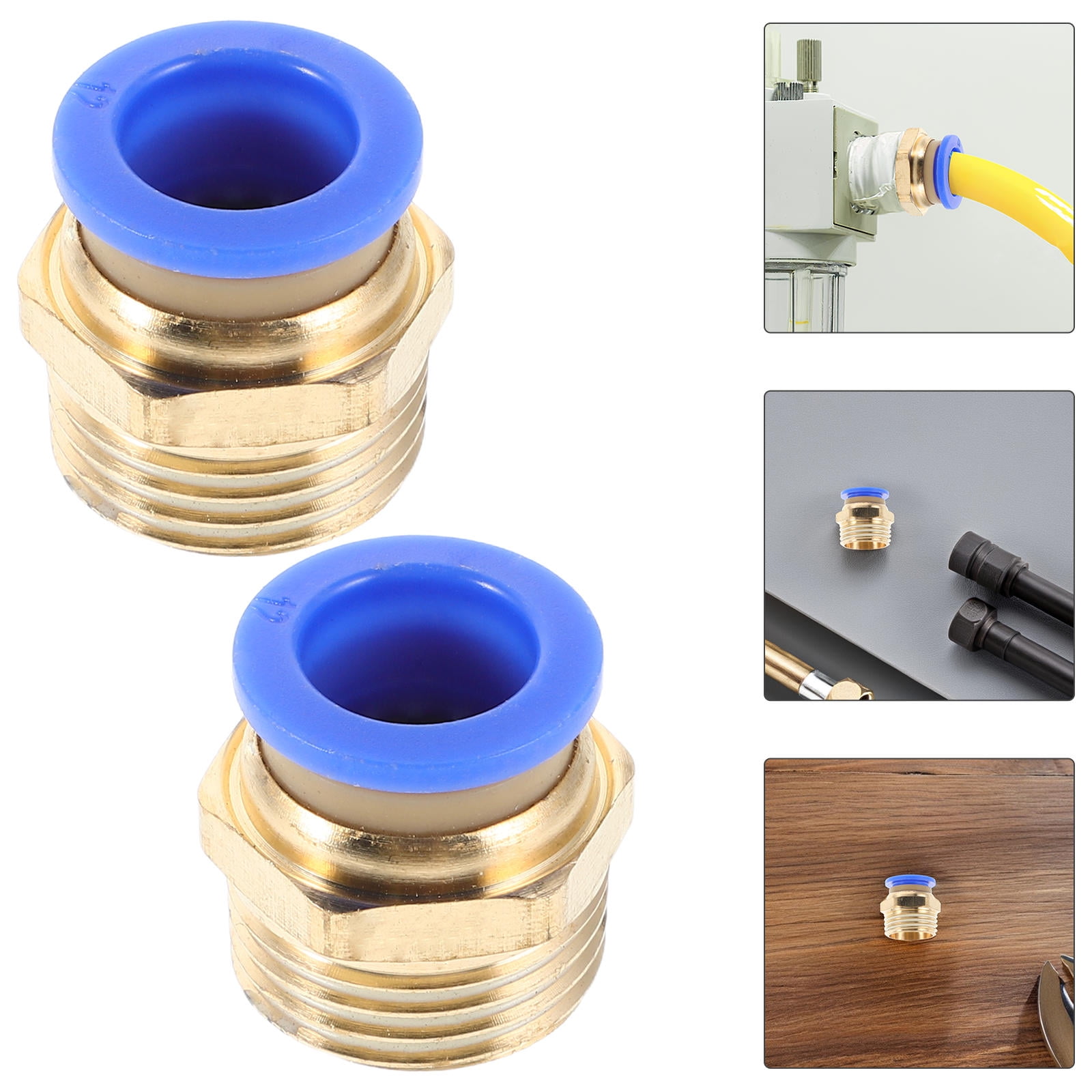 LIFKOME 6PCS Air Hose Connectors Pneumatic Quick Connectors with Copper ...