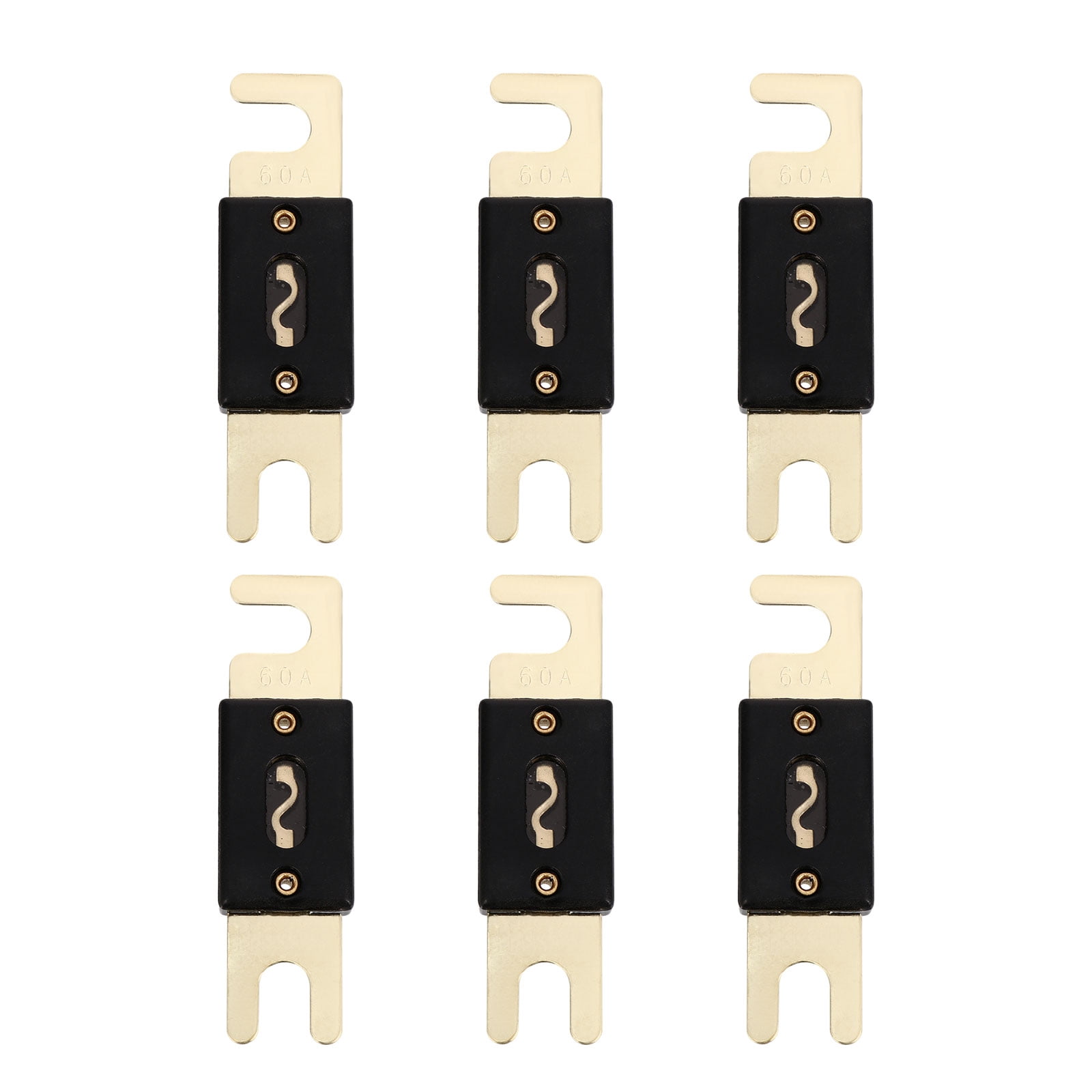 LIFKOME 6Pcs Anl Fuse for Amplifier Fuse Copper Gold Plated Car Audio ...