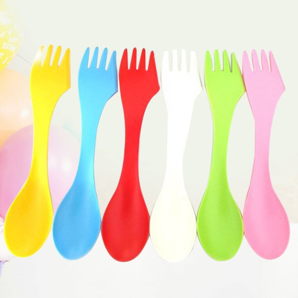 LIFKOME 6Pcs Green Cutlery Simple Design Acrylic Kitchen Cutlery Sets ...