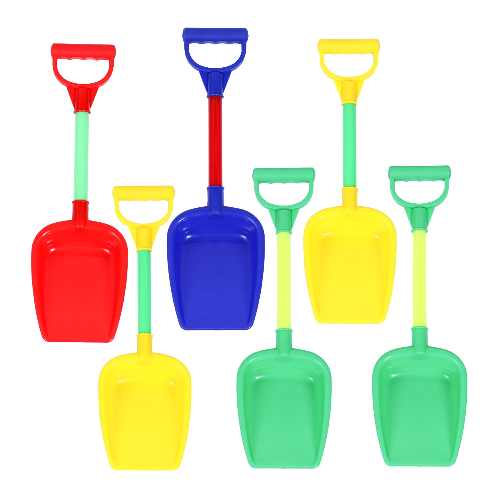 LIFKOME 6Pcs Sand Shovel Toys Assorted Color Plastic Sandbox Tools for ...