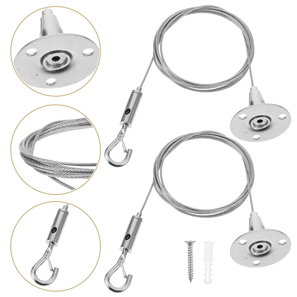 LIFKOME 6pcs Adjustable Hanging Wire Stainless Steel Wire Rope With ...