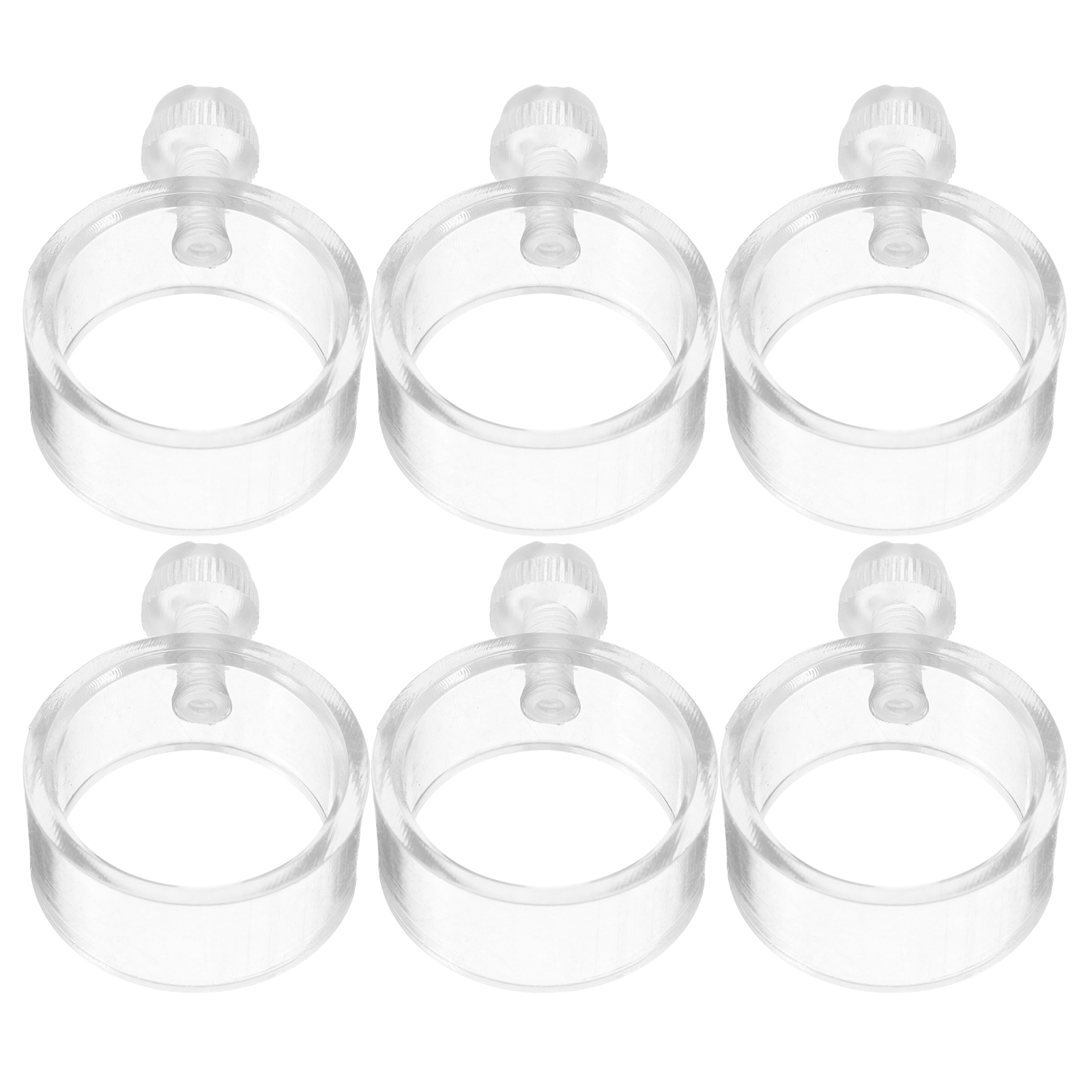 LIFKOME 6pcs Flagpole Clips Ring Plastic Flag Pole Mounting Brackets ...