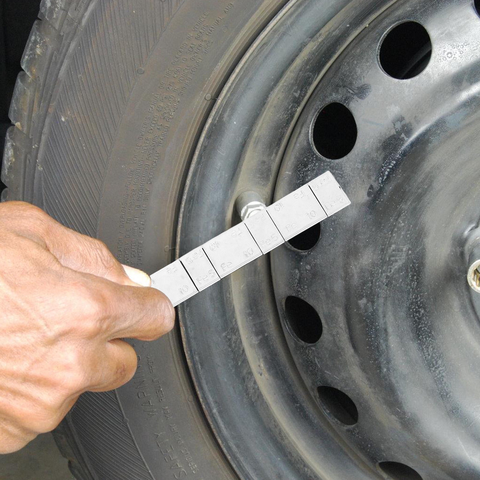 LIFKOME 7 Strips Sturdy Tire Balance Weights Blocks Vehicle Tire Weight ...