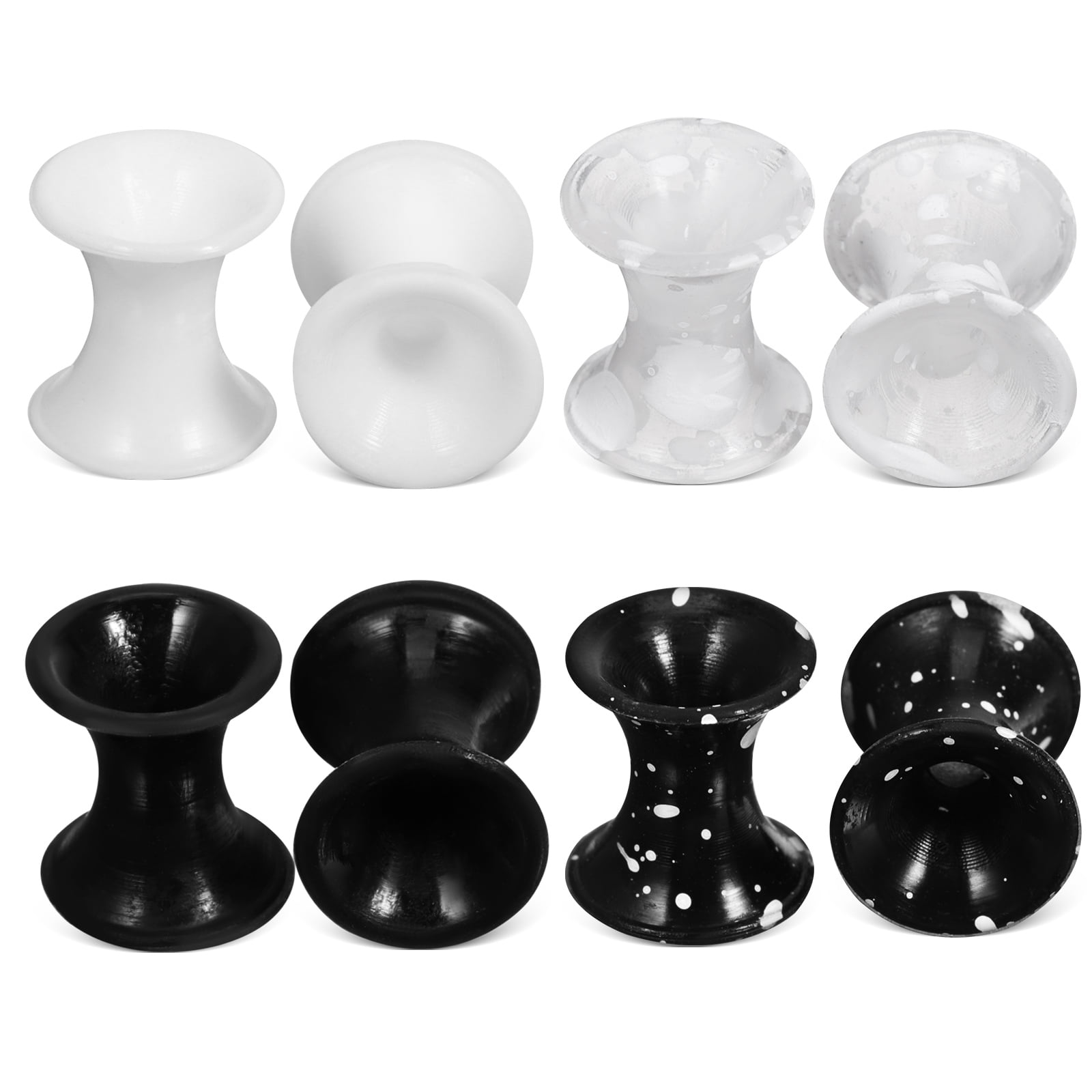 Tunnels & Plugs Flexi Silicone Clear Flesh Tunnel – Soft Flexible Ear ...