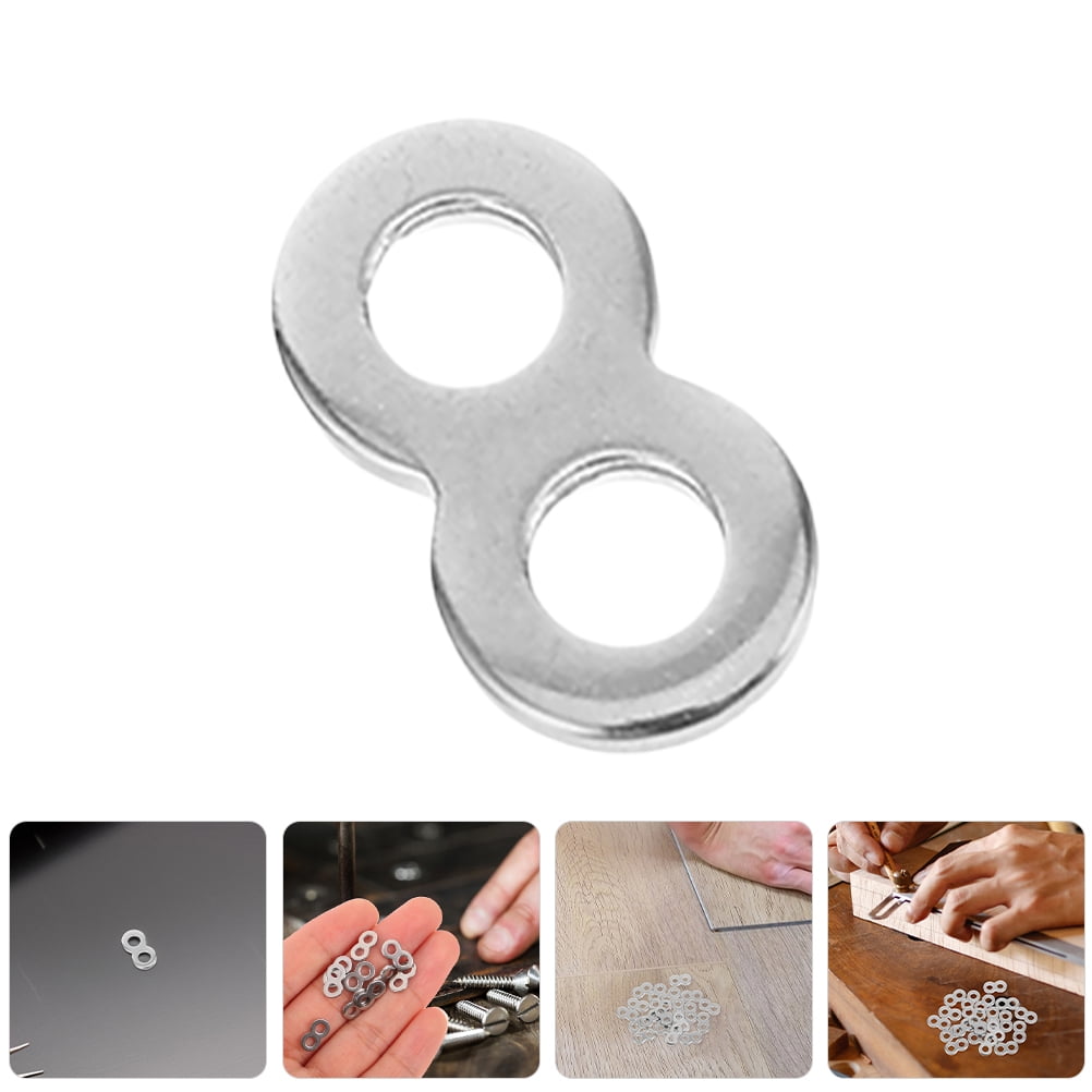 LIFKOME 80pcs Stainless Steel Eight Shaped Flat Connectors for Jewelry Making and Furniture ...