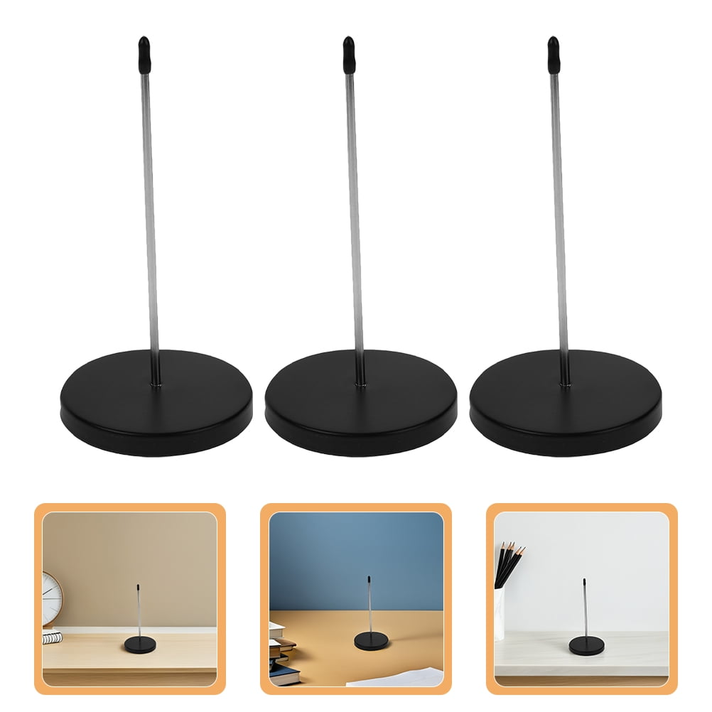 LIFKOME 8pcs Desk Receipt Holder Bill Fork Rod Paper Holder Metal Spike ...