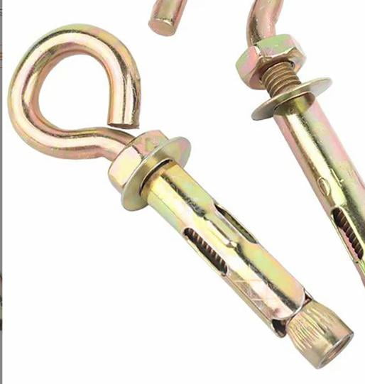 LIFKOME 8pcs Heavy Duty M8x80mm Carbon Steel Eye Bolt Anchors Expansion ...