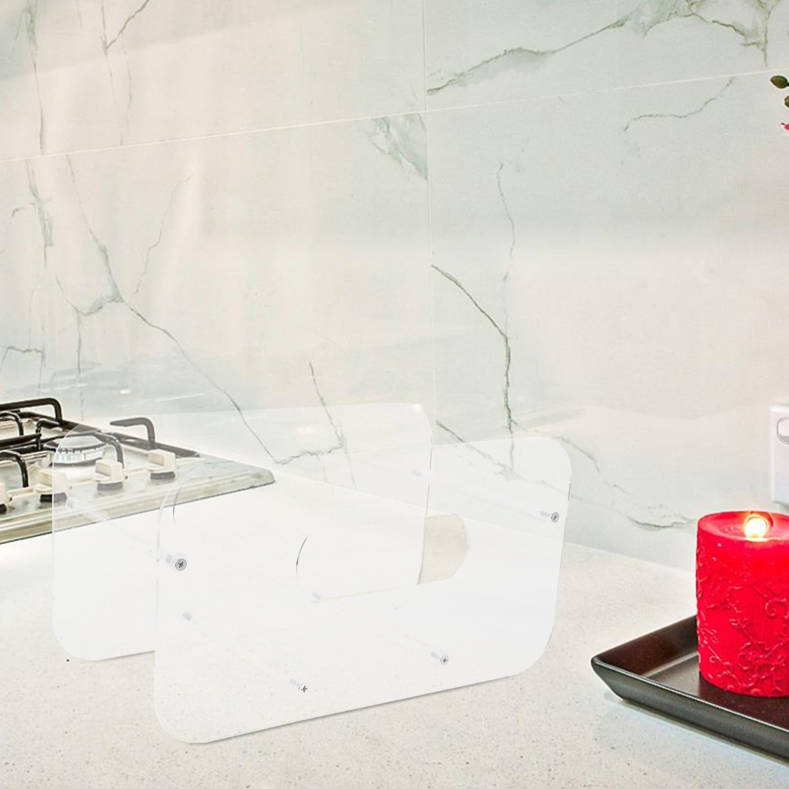 LIFKOME Acrylic Plate Display Stand Dish Storage Rack Cabinet Plate ...