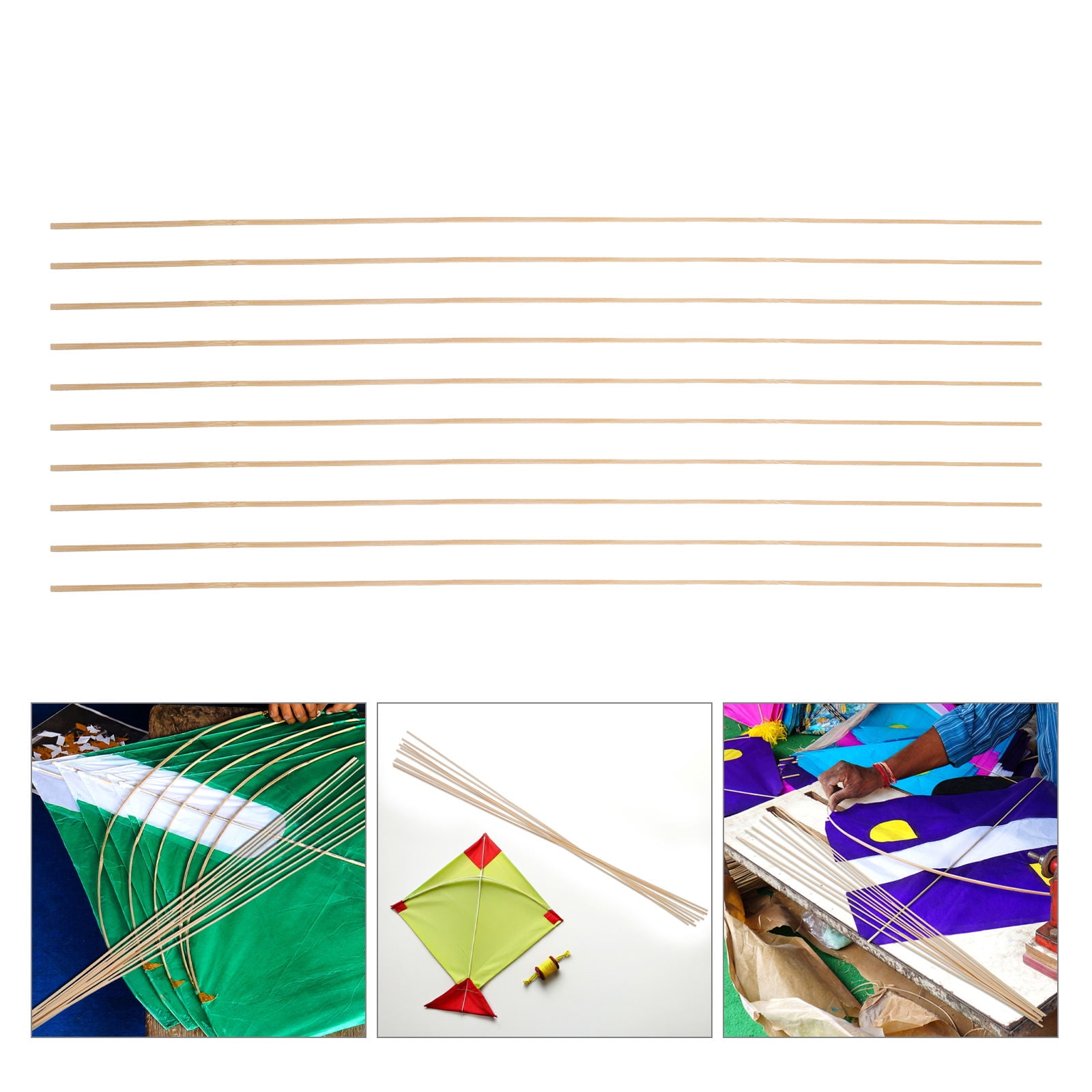 LIFKOME Bamboo Kite Support Sticks for Kids Craft Projects and ...