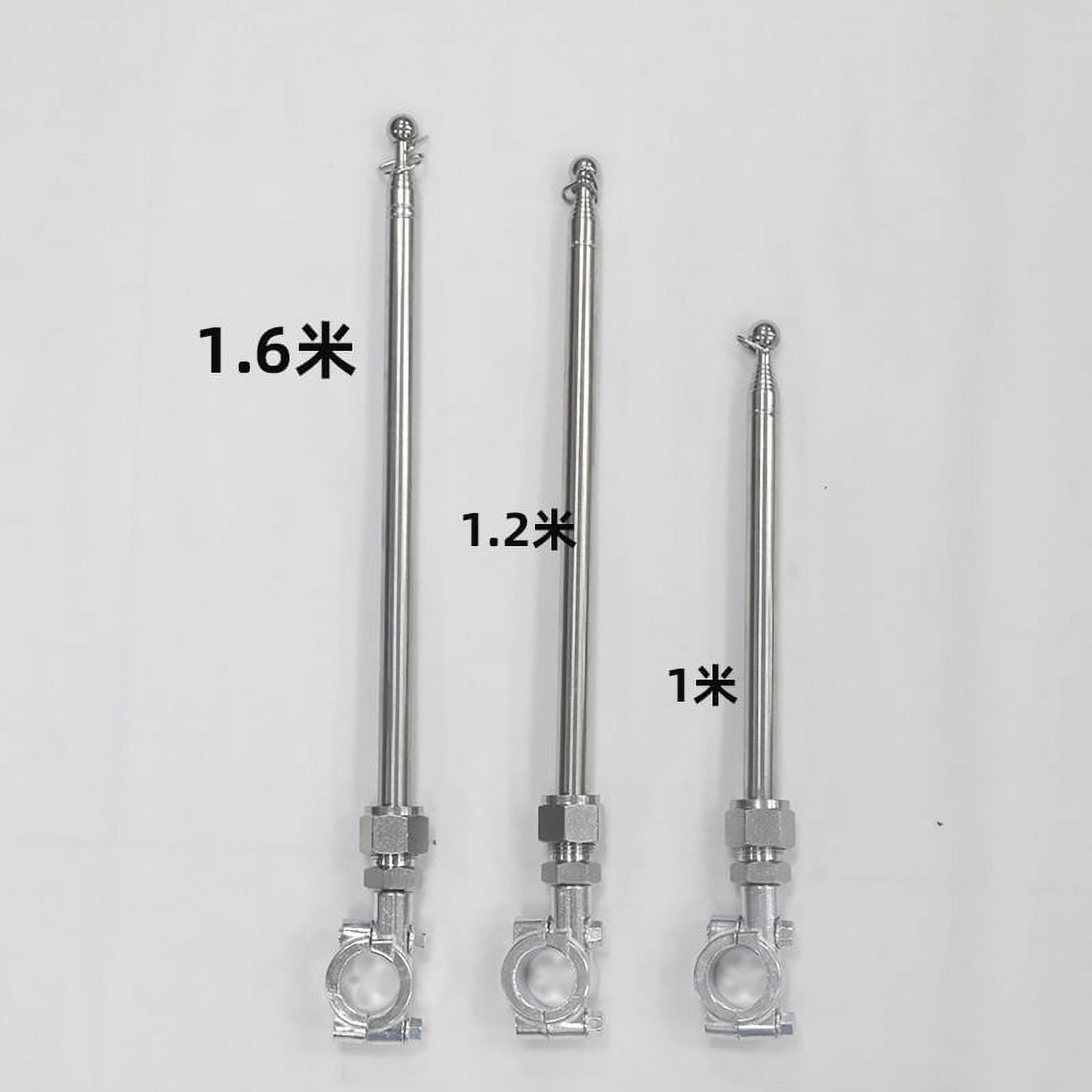 LIFKOME Bicycle Flagpole Stand House Flag Pole Racing Flags Outdoor ...