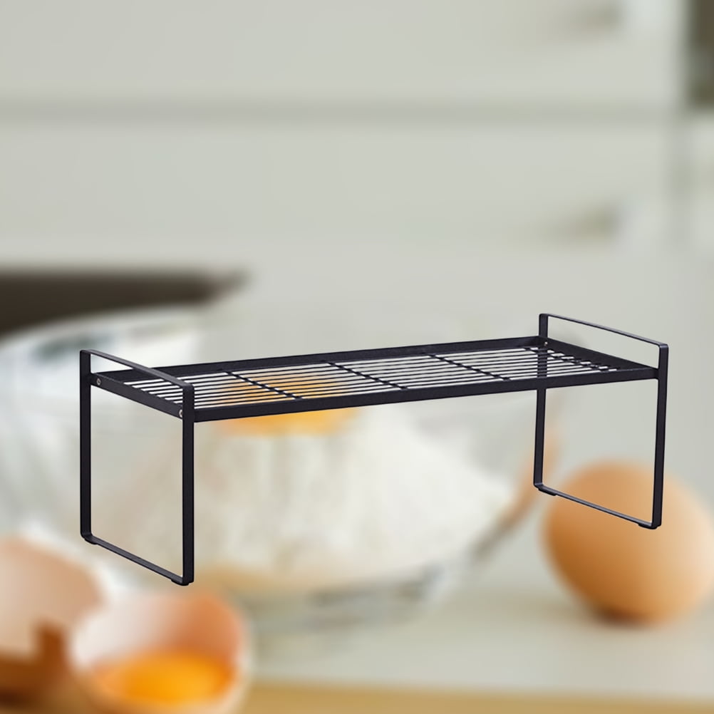 LIFKOME Black Iron Layered Storage Rack for with Durable Wrought Iron ...