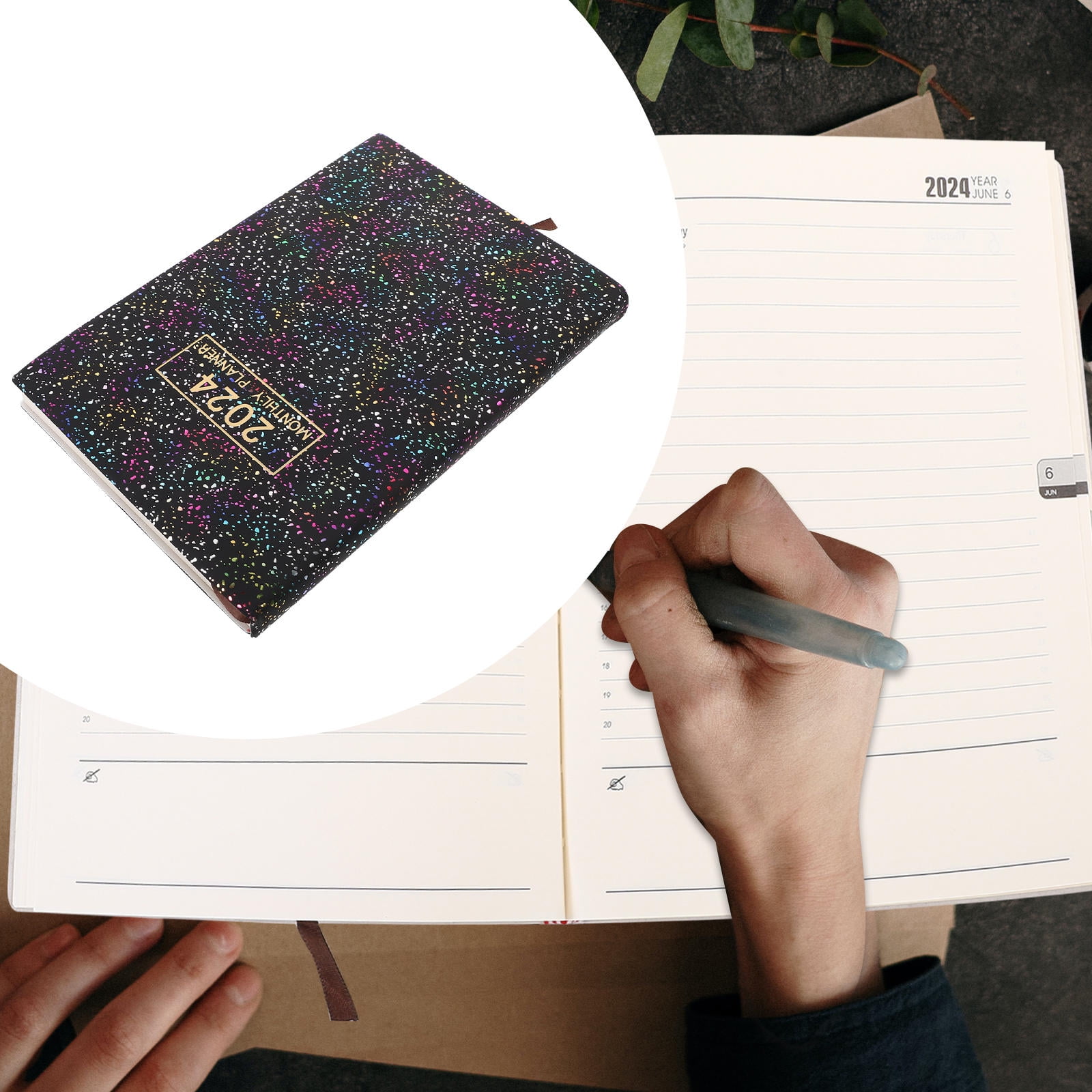 LIFKOME Black Paper Academic Planner for Writing Smooth Writing ...
