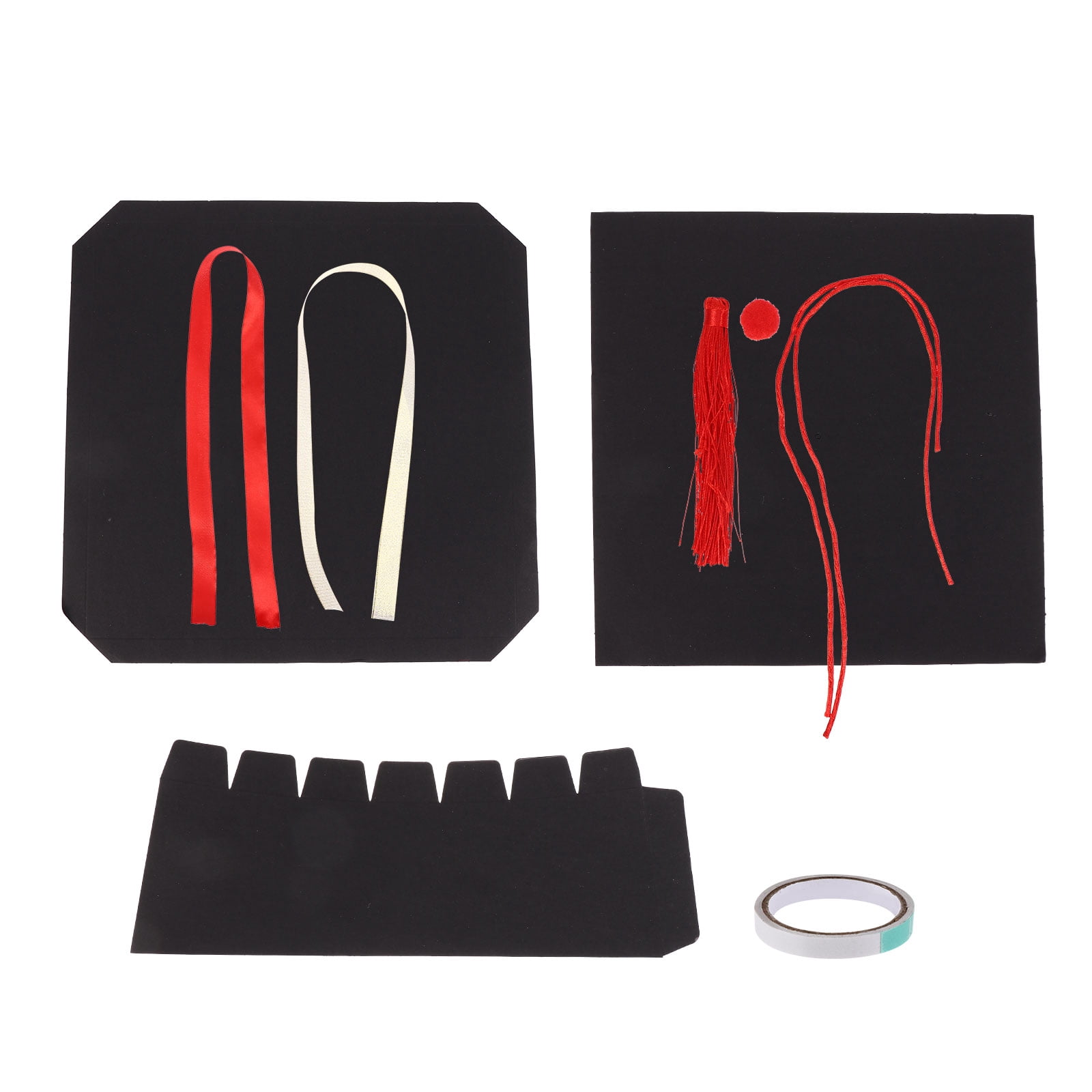 LIFKOME Black Paper Graduation Hat Diy Set 2Pcs for Photo Shoot and Cosplay - Walmart.com