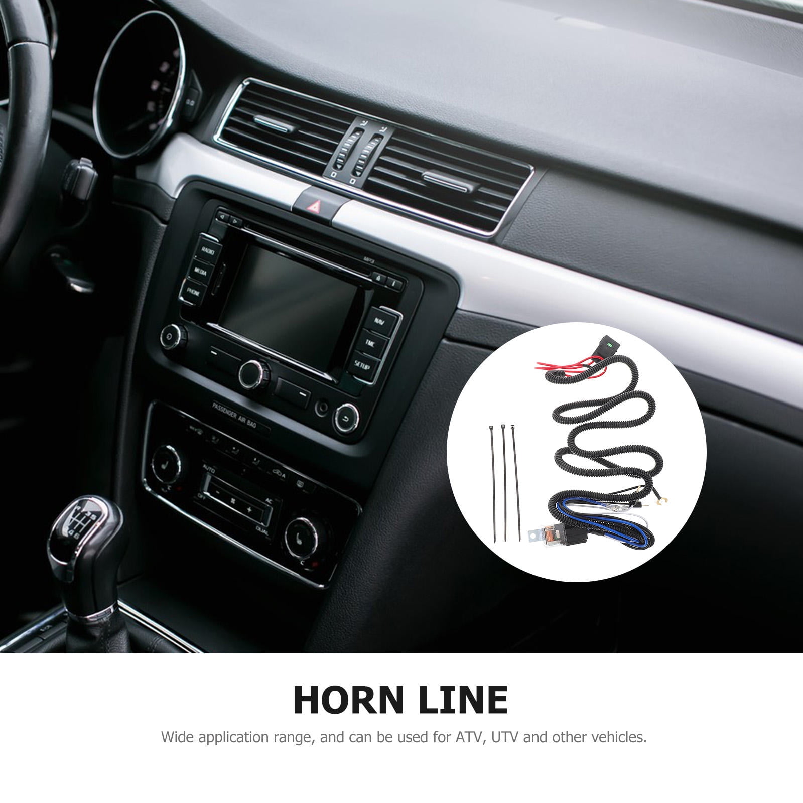 LIFKOME Car Horn Wiring Harness Kit 1 Set Electric Air Horn Relay For ...