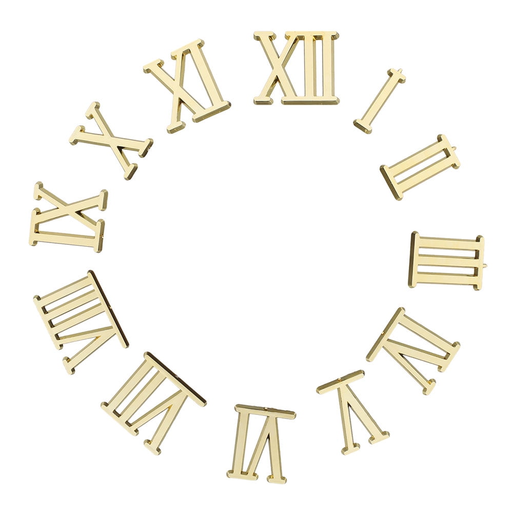 LIFKOME Clock Numerals Accessories Set Roman Numerals Accurate Time ...