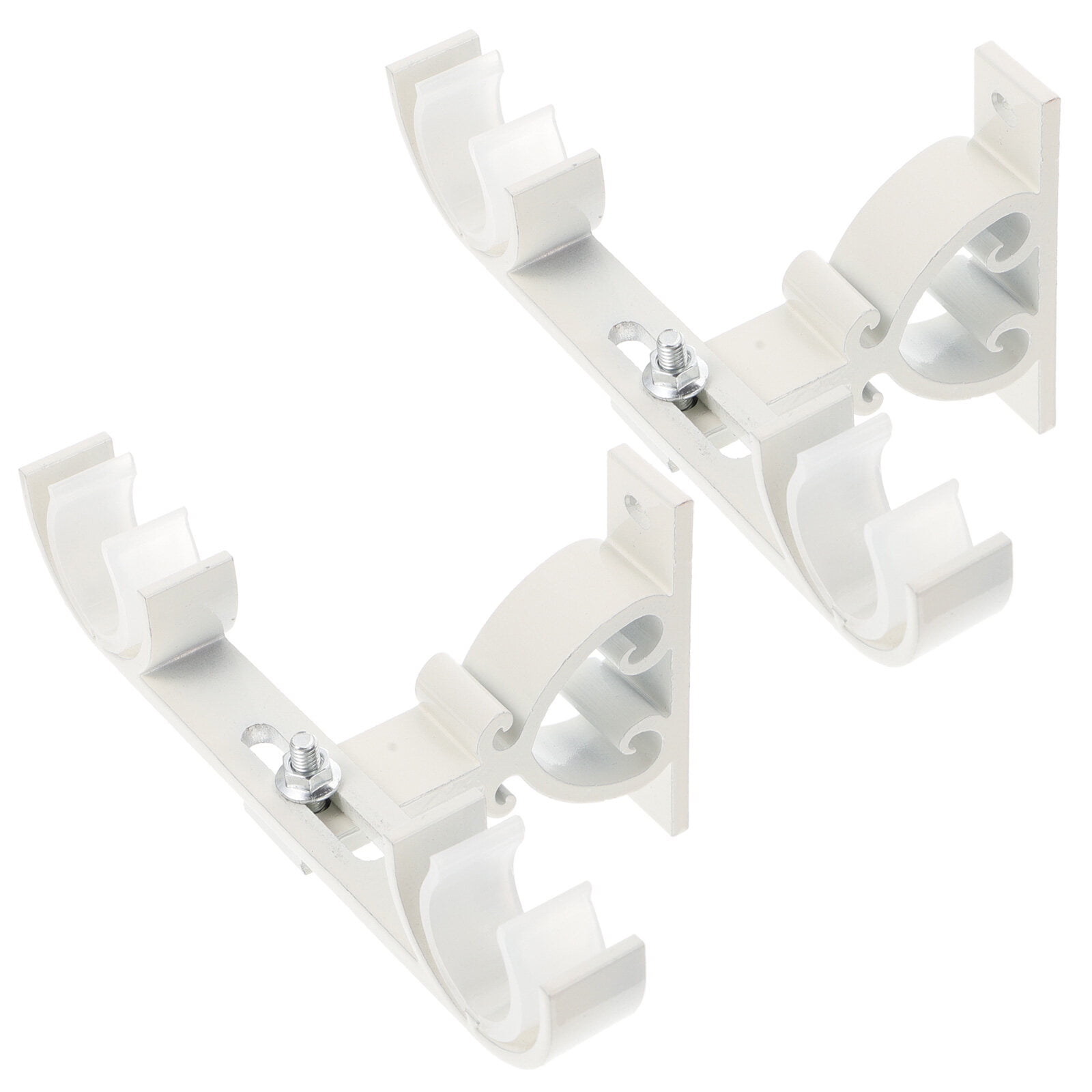 LIFKOME Compact Curtain Rod Bracket 2Set for Wall Mounting and ...
