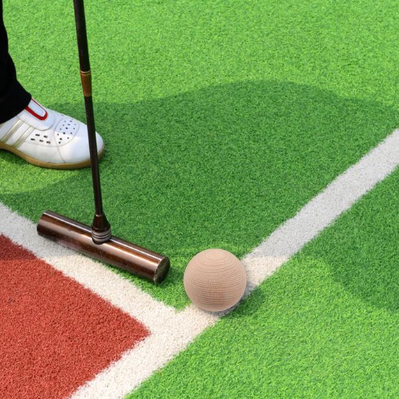 LIFKOME Croquet Golf Ball 3Pcs Small Wooden Balls for Groups and ...