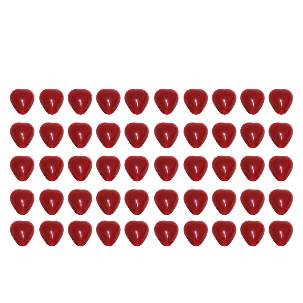 LIFKOME Deep Red Heart Shape Balloon 50Pcs for Valentine's Day and ...