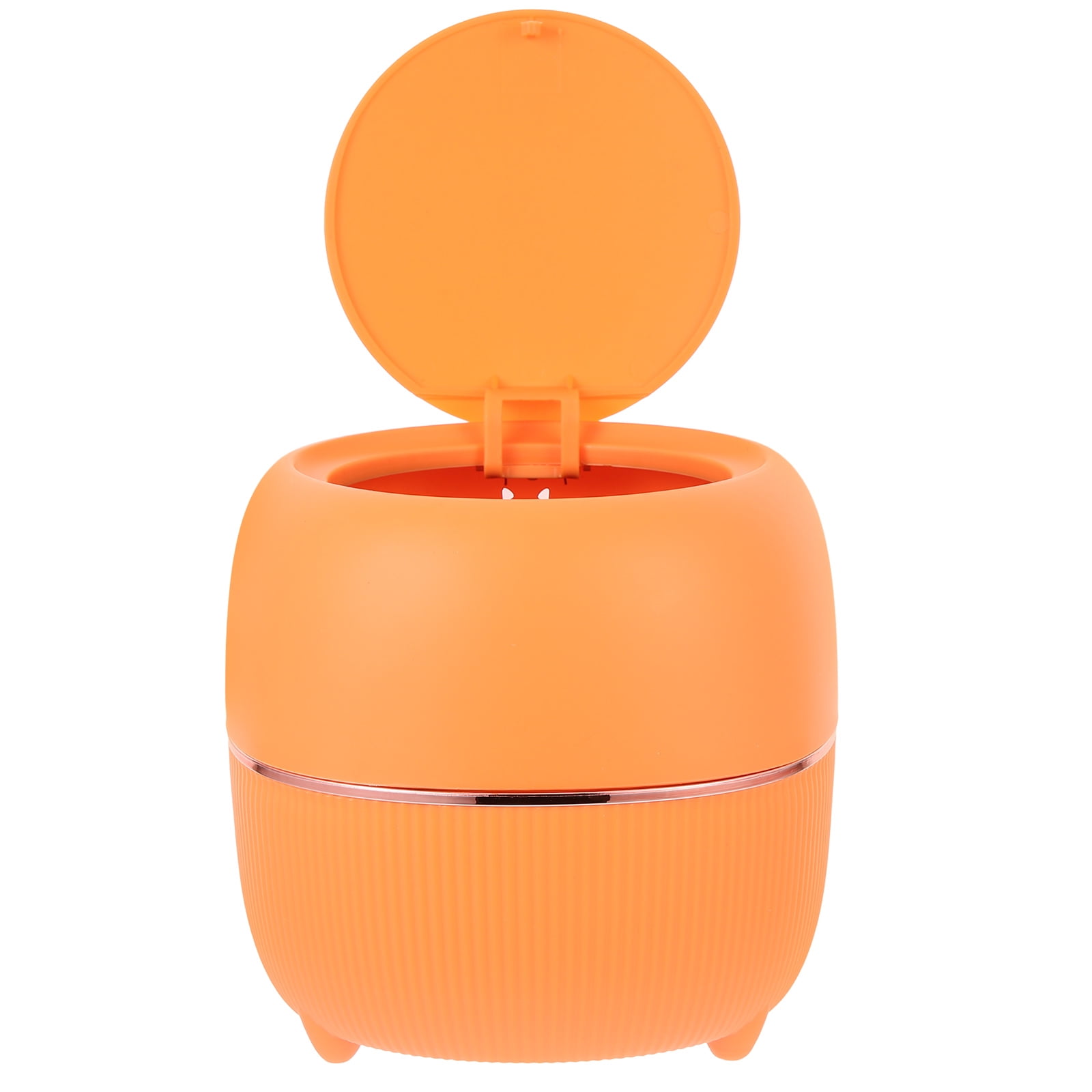 LIFKOME Harmless Material Desktop Trash Can Orange 1Pcs 5.7x5.5x5.5in ...